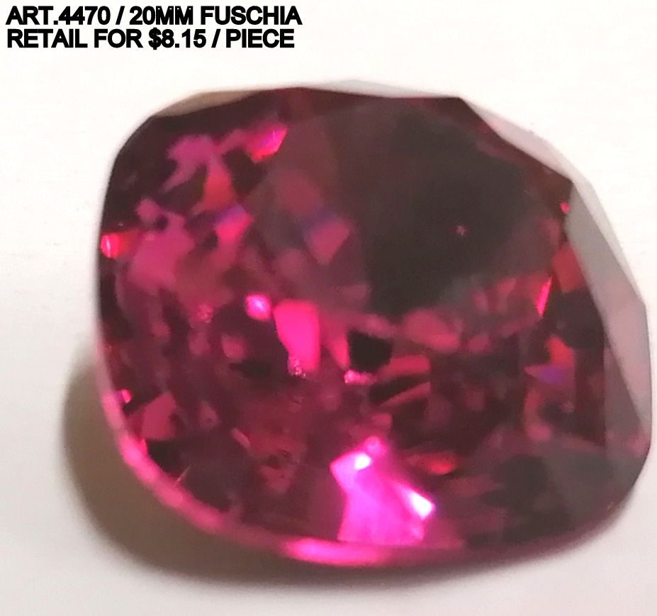 SWAROVSKI STONES - ART 4470 20MM FUSCHIA STONES - 72 PIECES | Property Room