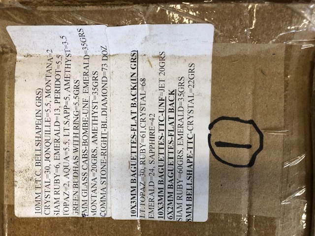 50 Pound Box Jewelry Stones Unclaimed Baggage Value $30,000 | Property Room