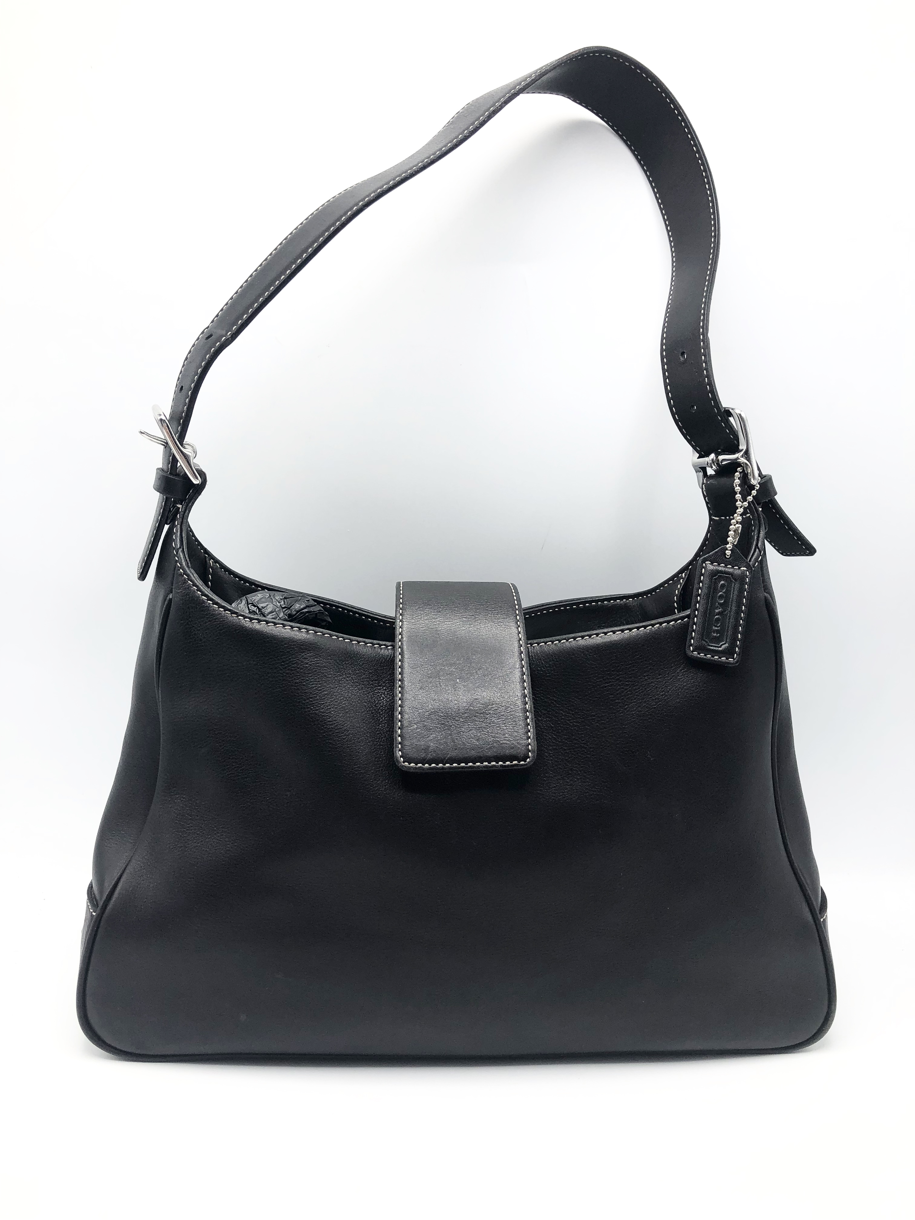 Coach #7783 Black Leather Satchel Bag Retail $395 | Property Room