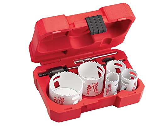 Milwaukee 9 Piece Set Hole Dozer Large Diameter Hole Saw Kit | Property ...