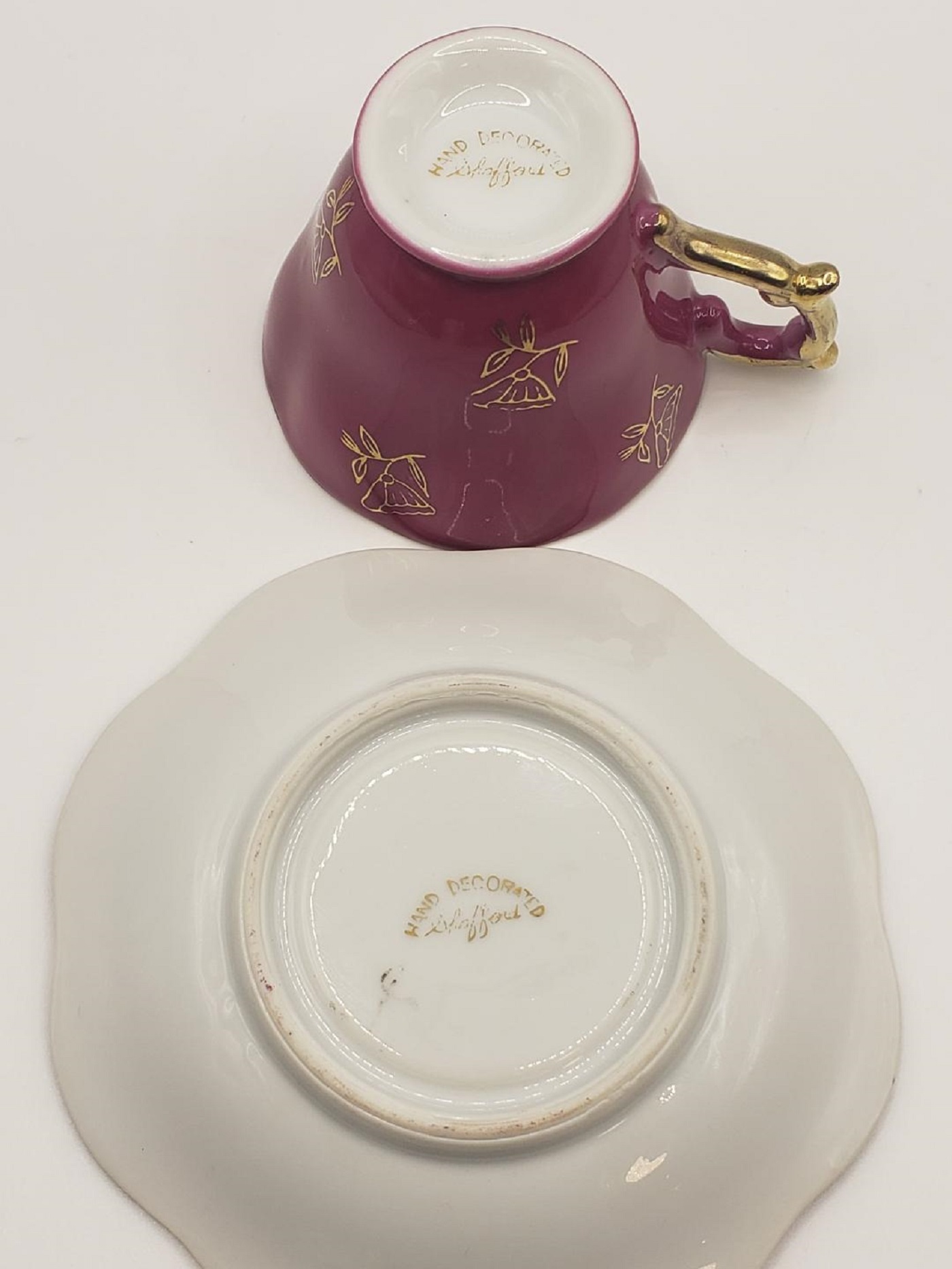 VTG Shafford Bone China Fragonard Love Story Espresso Cup and Saucer ...