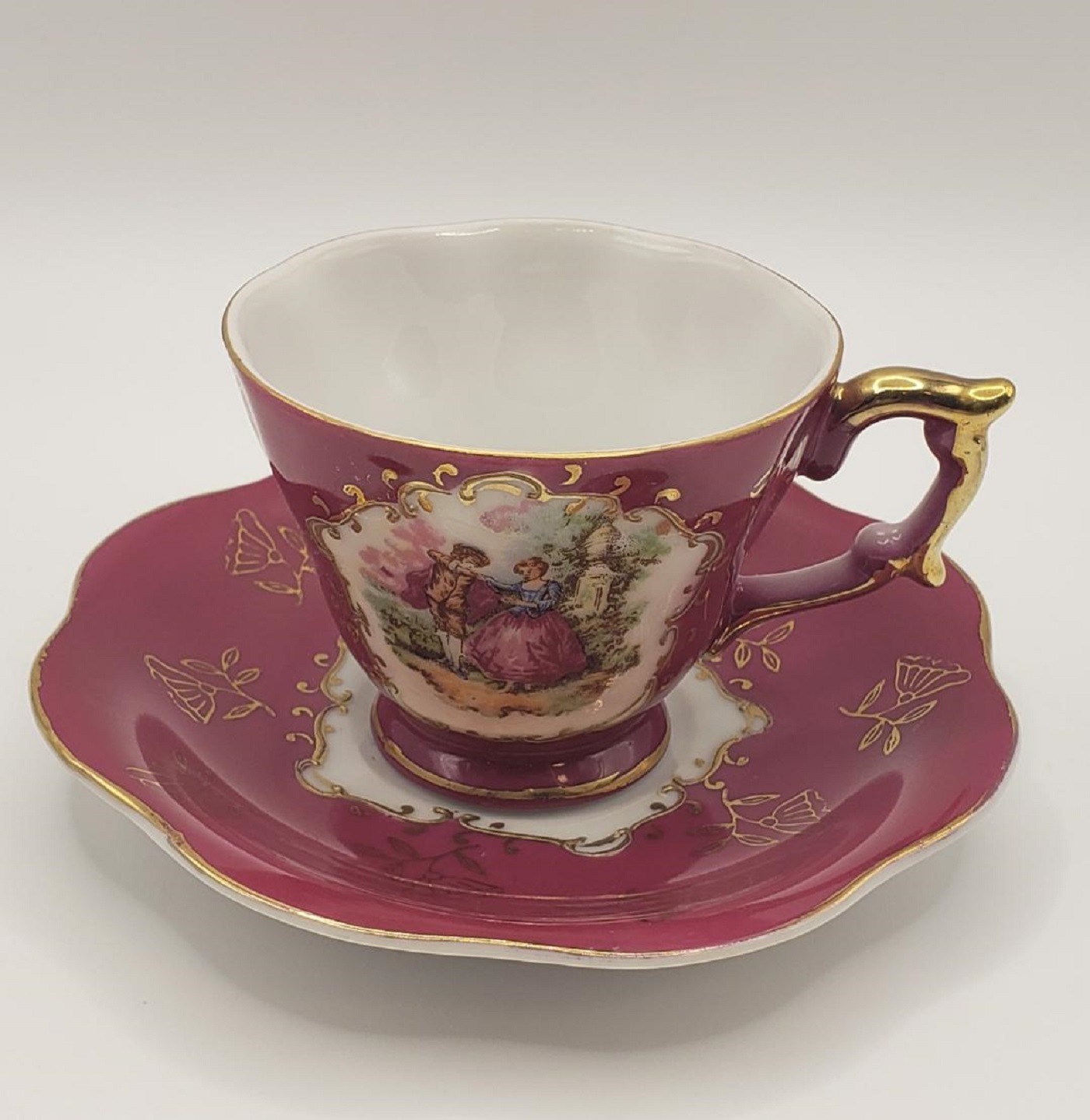 VTG Shafford Bone China Fragonard Love Story Espresso Cup and Saucer ...