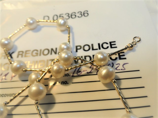 14 Kt Gold Japanese Pearl Necklace - Police Seized | Property Room