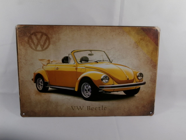 VW Beetle Convertible Metal Sign | Property Room
