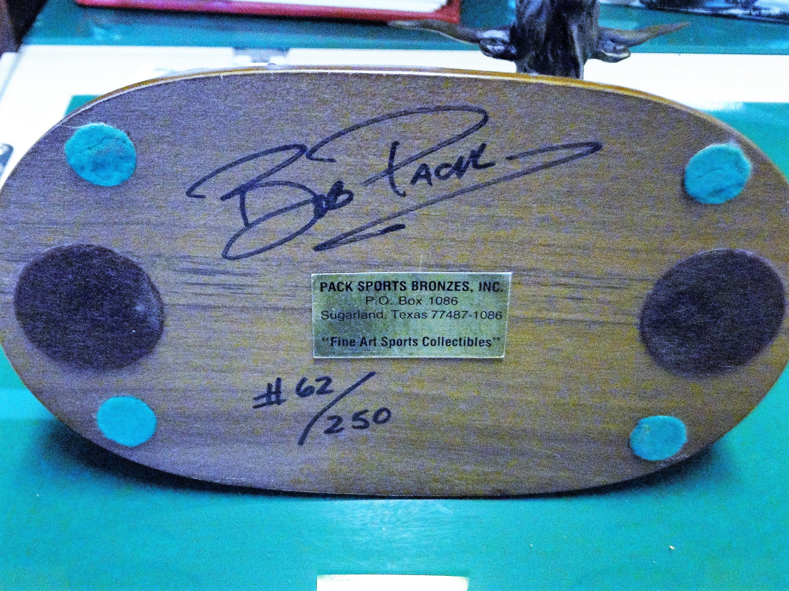 1990 Bob Pack 'Anne Murray" Presidential Texas Longhorn Bronze Signed ...