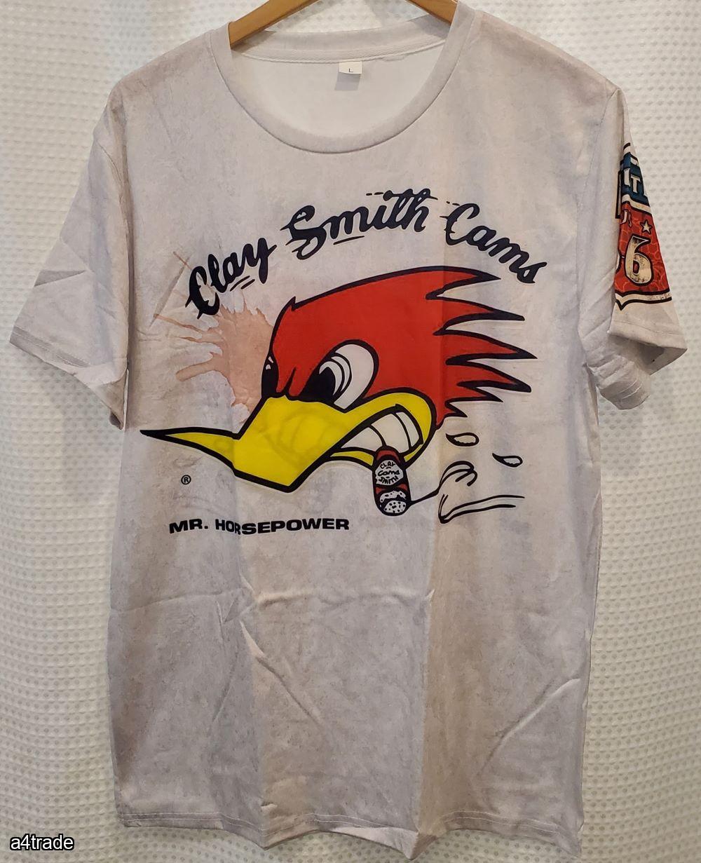 Clay Smith Cams 3D Graphic T-Shirt White Size L | Property Room