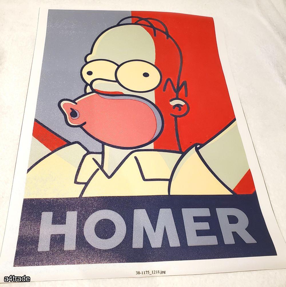 13" x 19" Canvas Poster of Homer Simpson | Property Room