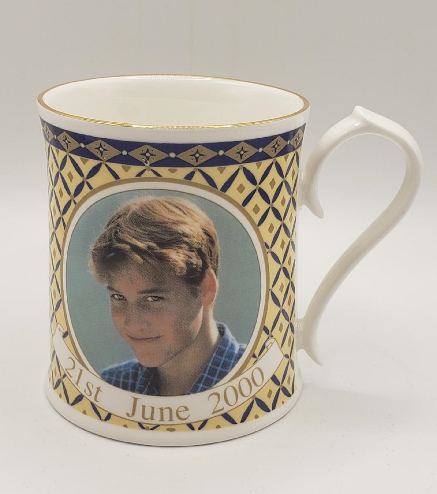VTG 2000 Prince William 18th Birthday Mug by Aynsley Bone China Limited ...