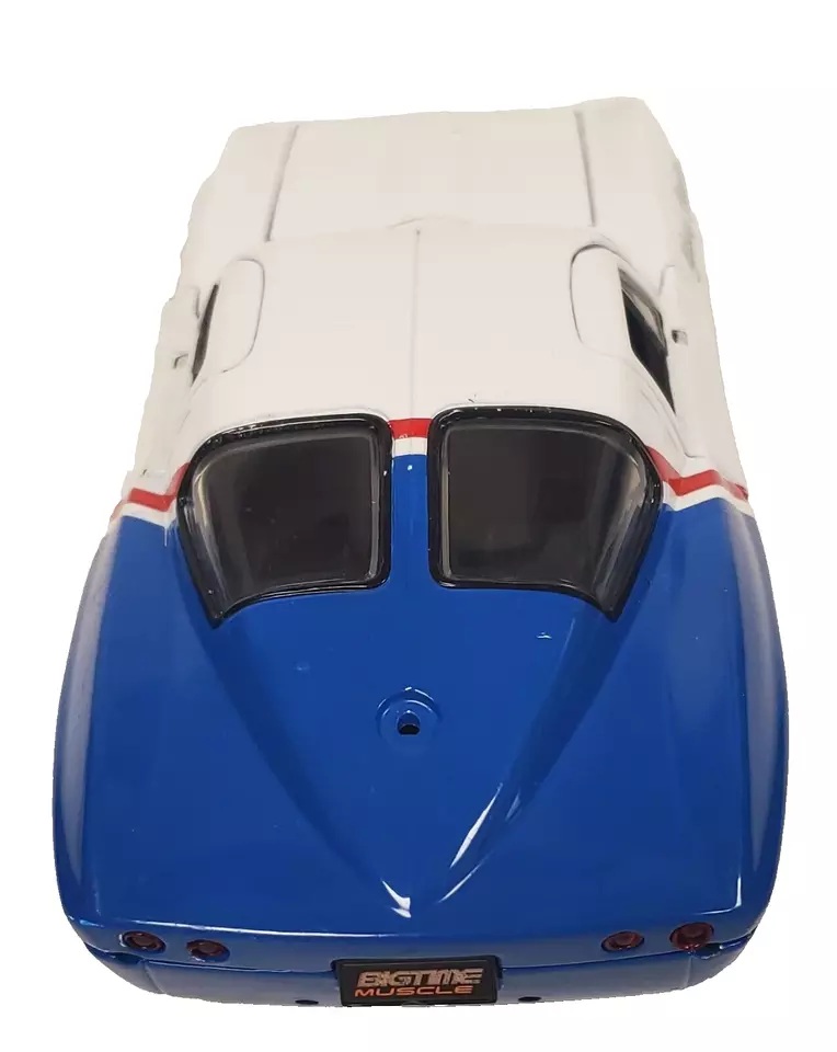 1963 Corvette Split Window Big Time Muscle 1:24 Scale Diecast Model Car ...
