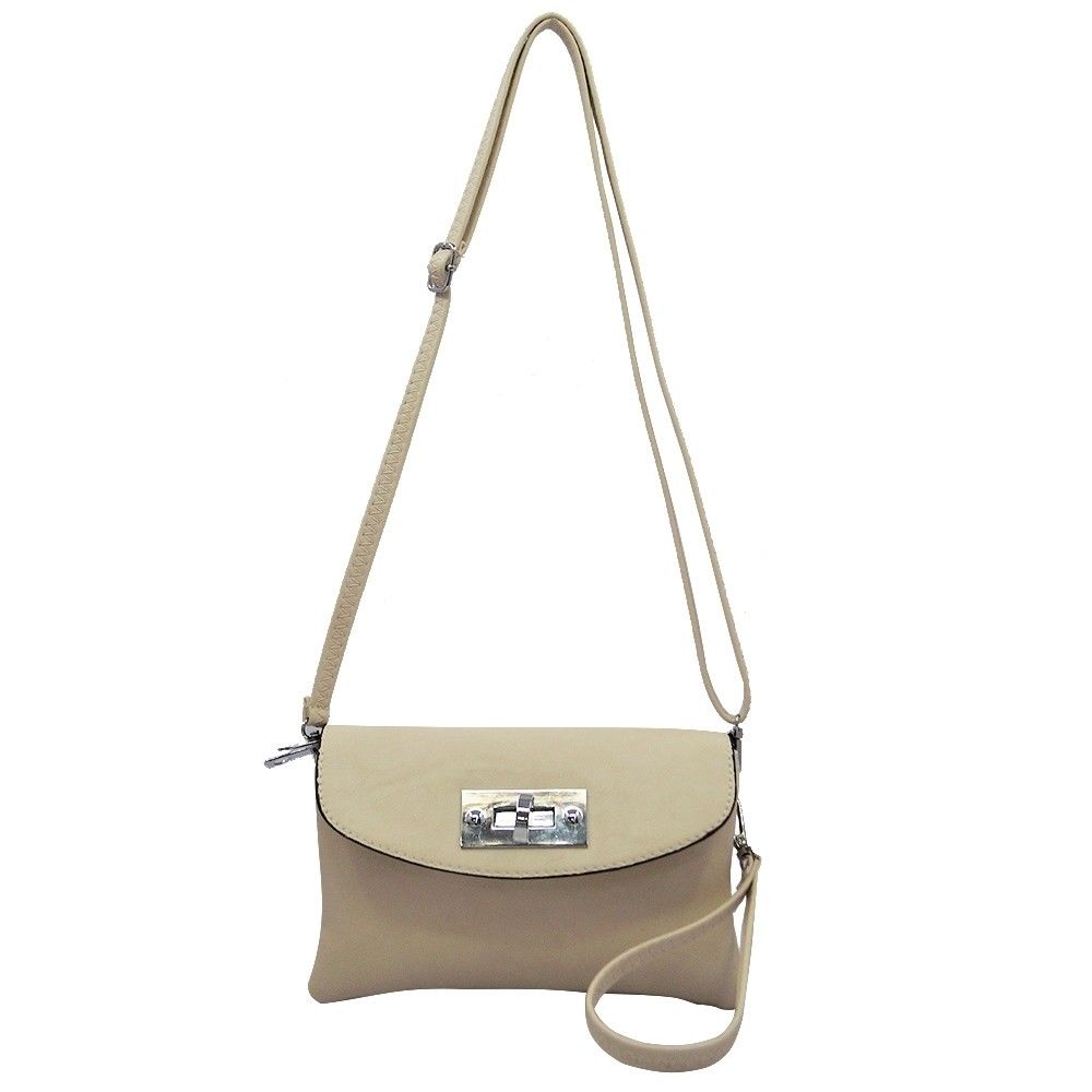 Ladies Rotary Button Shoulder Bag Satchel Messenger Tote New Khaki ...