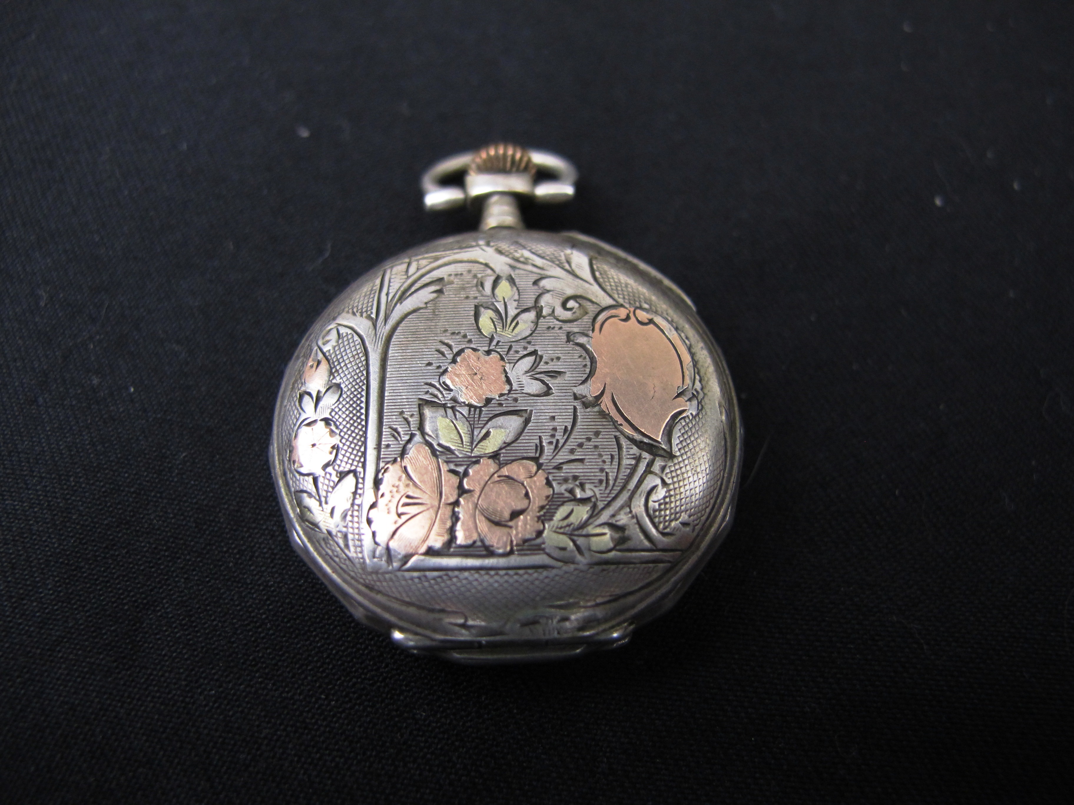 Antique 1880s European Silver 800 Ladies Pocket Watch | Property Room