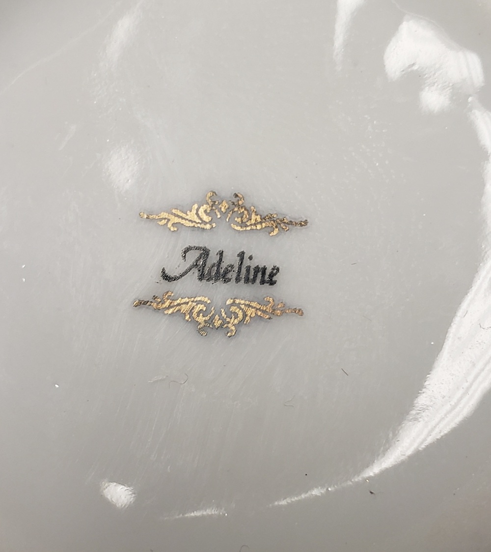 Adeline Rococo Style Courting Couple Gilded Porcelain Miniature Tea Set ...