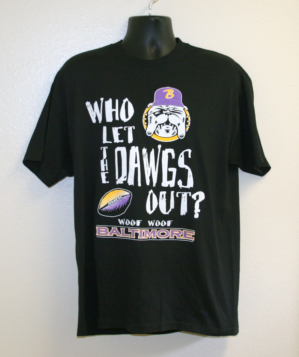 "Who Let the Dawgs Out" Baltimore Ravens T-Shirt | Property Room