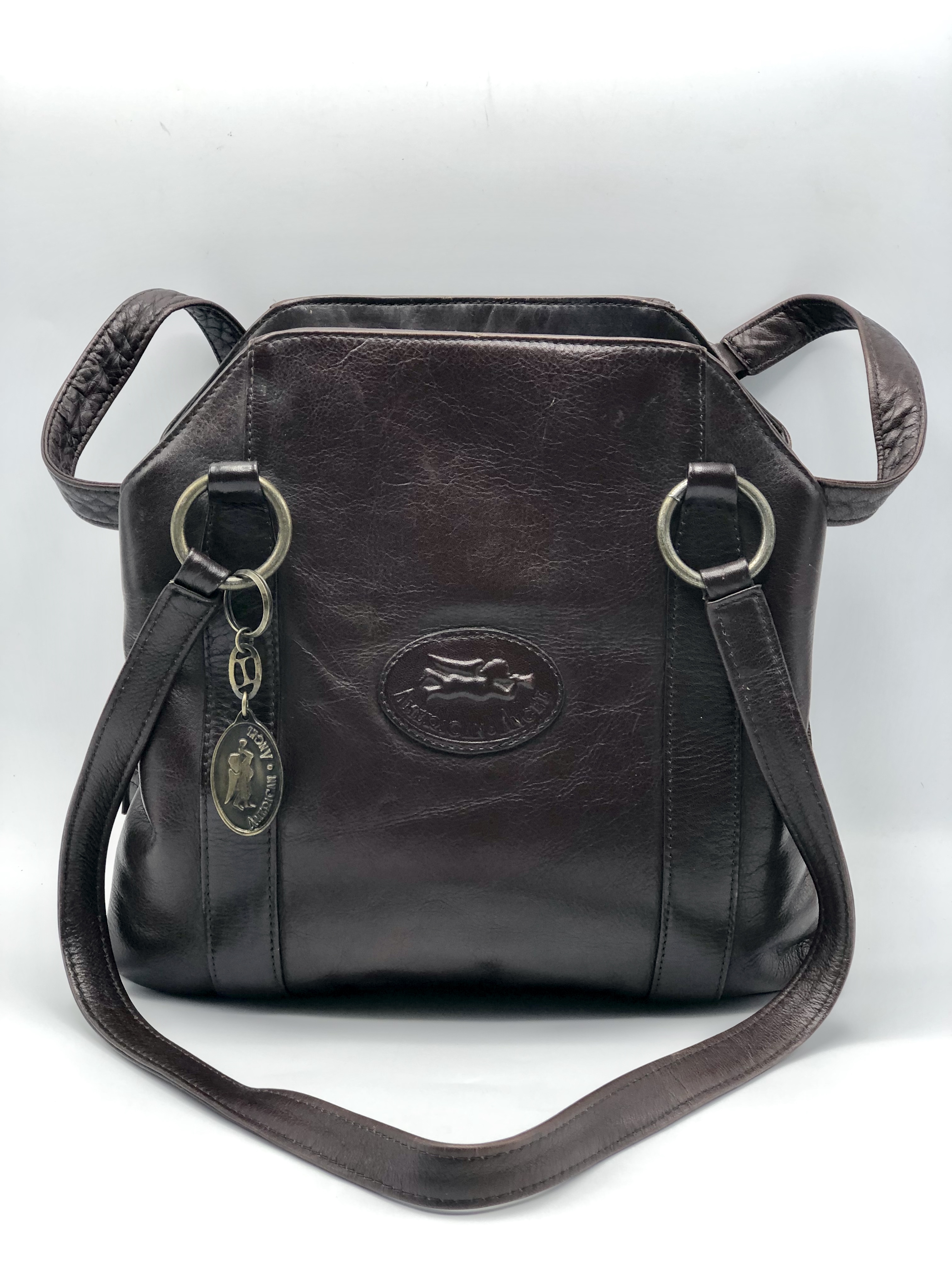 American Angel Brown Leather Shoulder Bag | Property Room
