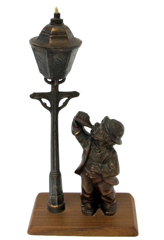 Vintage Drunk and Lamp Post Decorative Lamp-Circa 1920's | Property Room