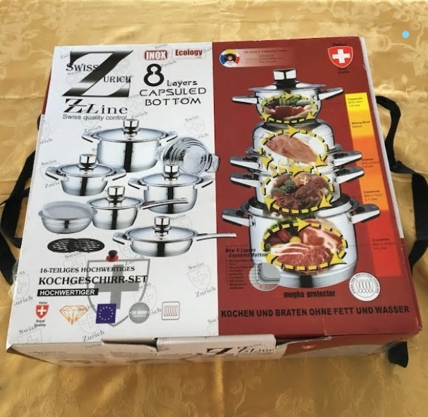 Swiss Zurich Z Line 16 pc Induction Cookware Set | Property Room