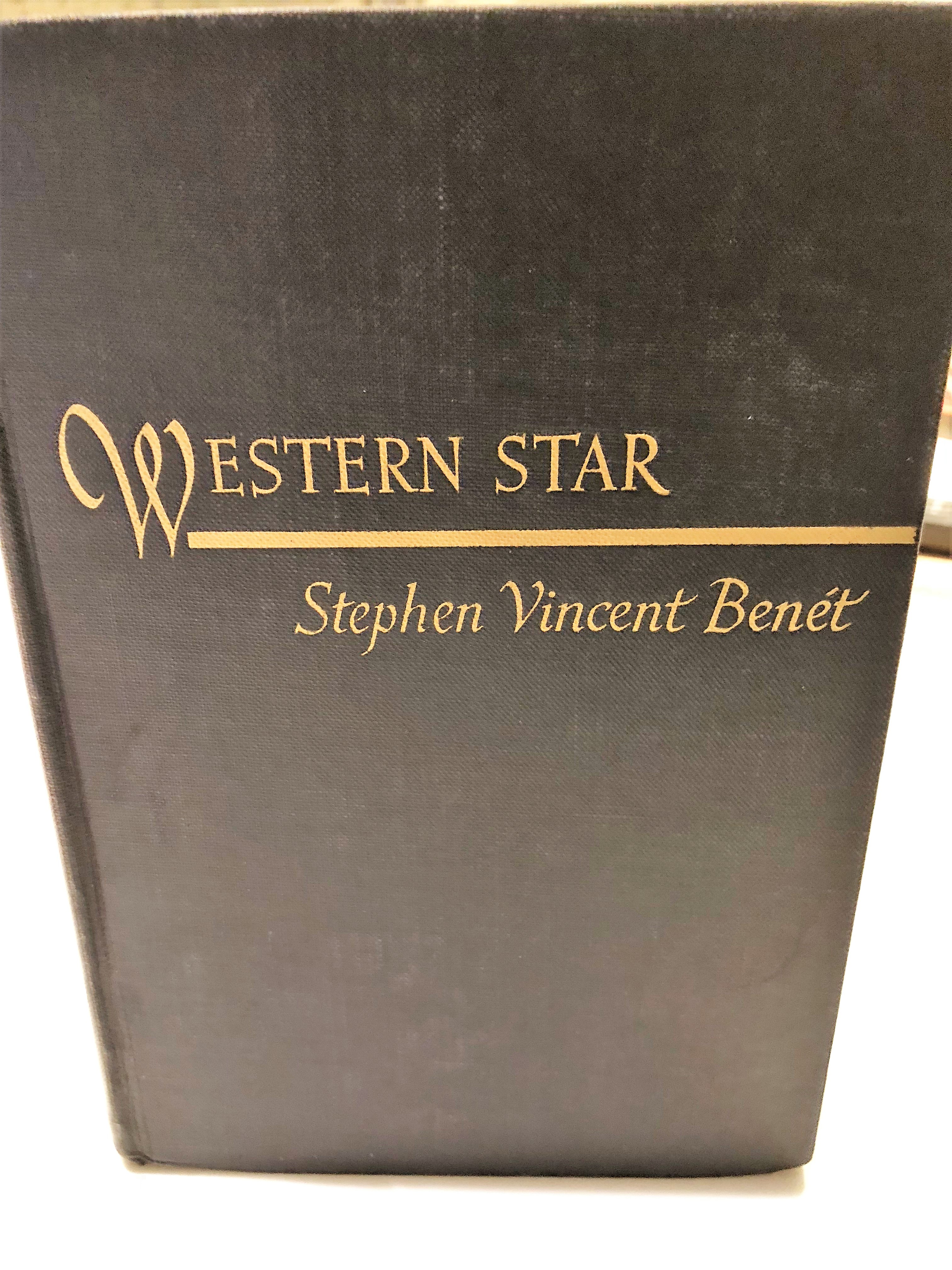 Book Vintage 1943 Western Star by Stephen Vincent Benet | Property Room