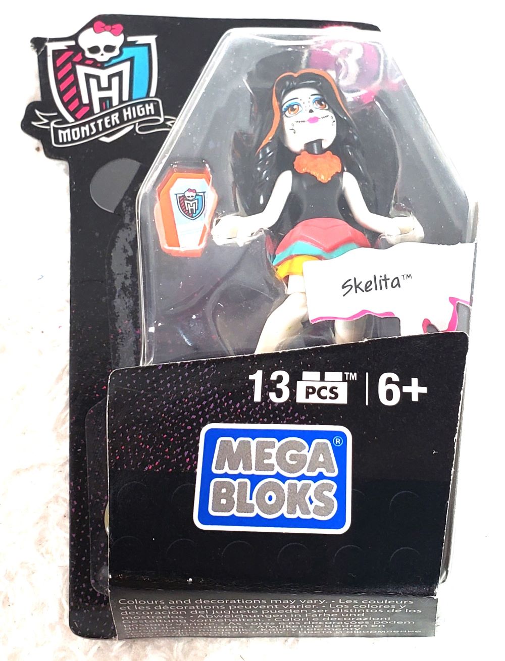 2015 Mega Blocks Monster High Doll Series 3 Mini Figure 3" Skelita New ...