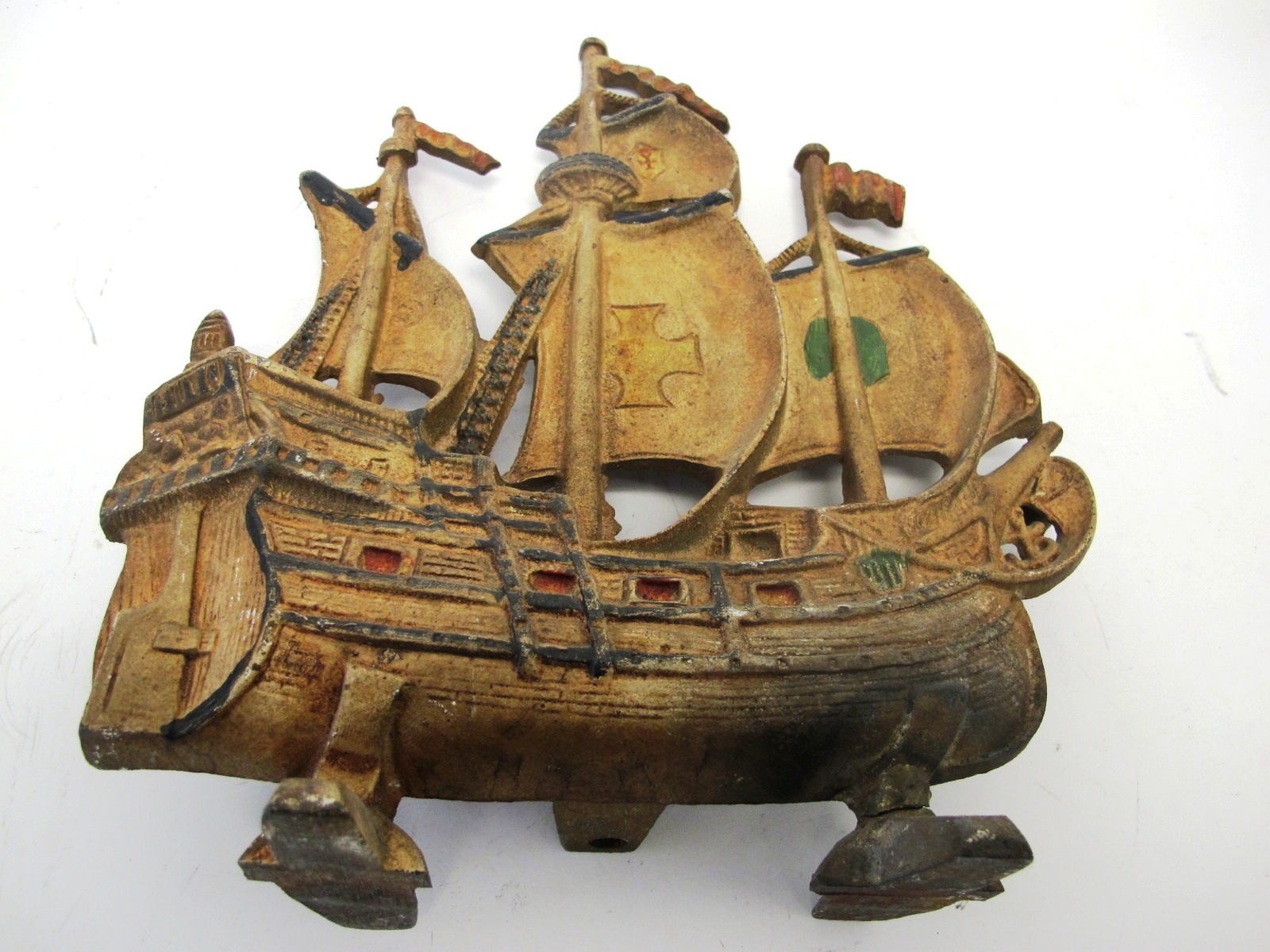 Vintage Cast Iron Sail Ship "Door Stopper" | Property Room