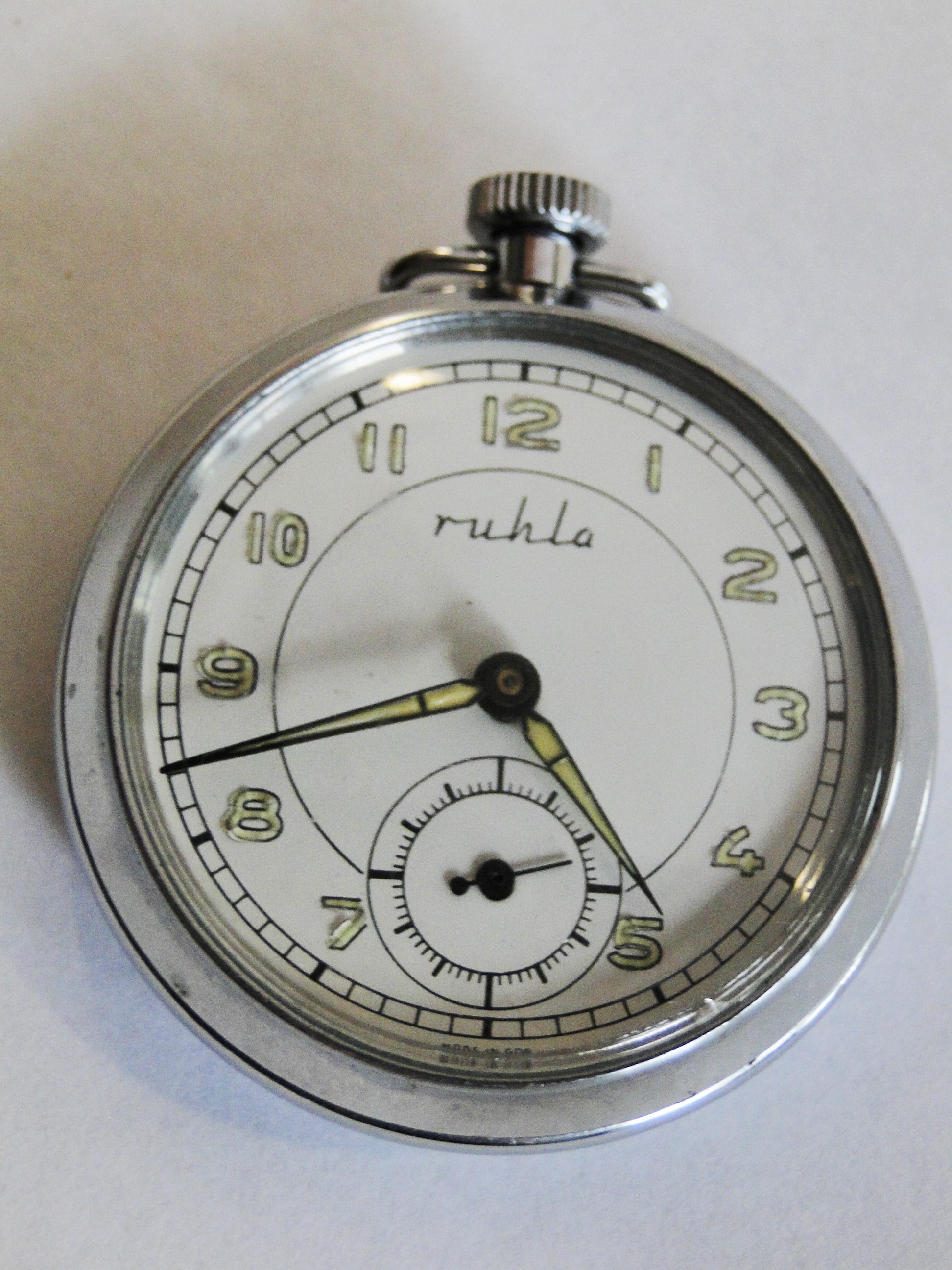 Working Russian GDR Pocket Watch Ruhla | Property Room