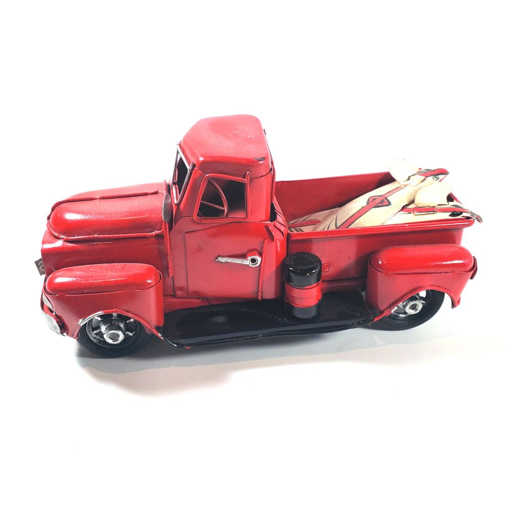 Handmade Antique Tin Model Red Ford Pickup Truck | Property Room