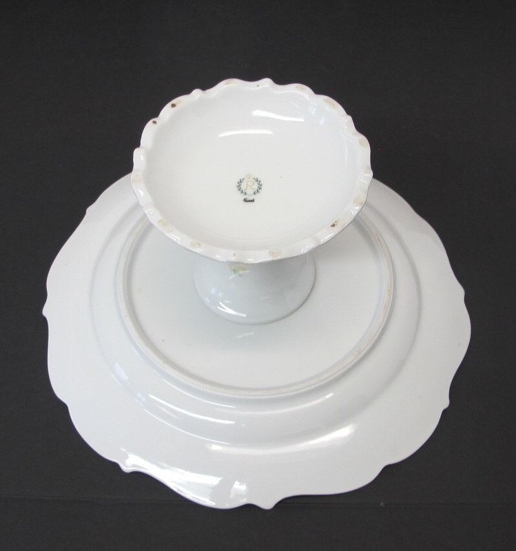 Vintage Reichenbach Pedestal Cake Plate- Made in the German Democratic ...