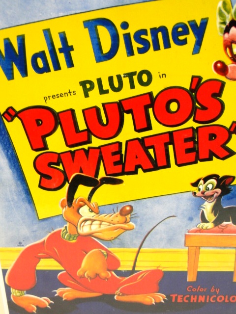 Walt Disney Poster "Pluto's Sweater" RKO Pictures | Property Room