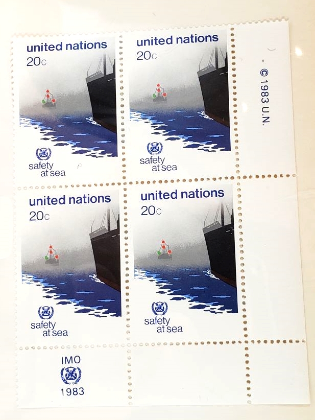 1982 1983 United Nations Stamps 4 Blocks | Property Room