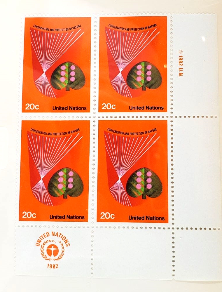 United Nations Stamps 4 Blocks 1982 1983 | Property Room