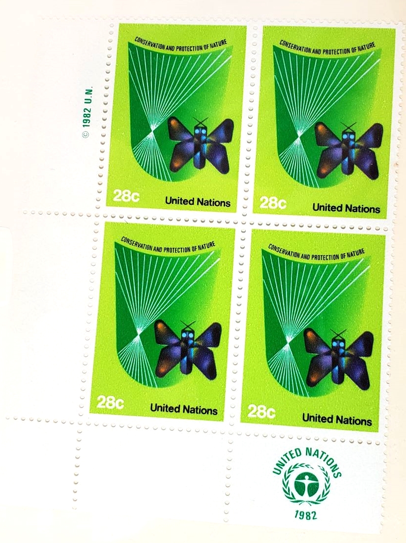 United Nations Stamps 4 Blocks 1982 1983 | Property Room