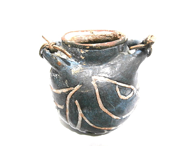 Hand Made And Painted Native American Pottery Jug With Handles ...