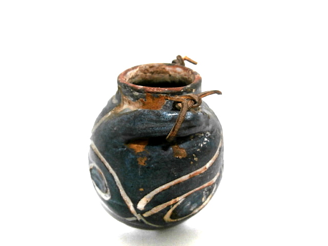 Hand Made And Painted Native American Pottery Jug With Handles ...