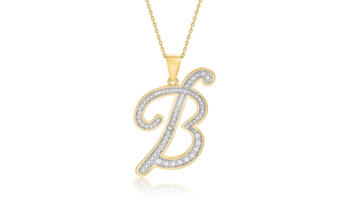 Diamond Letter "B" Necklace | Property Room
