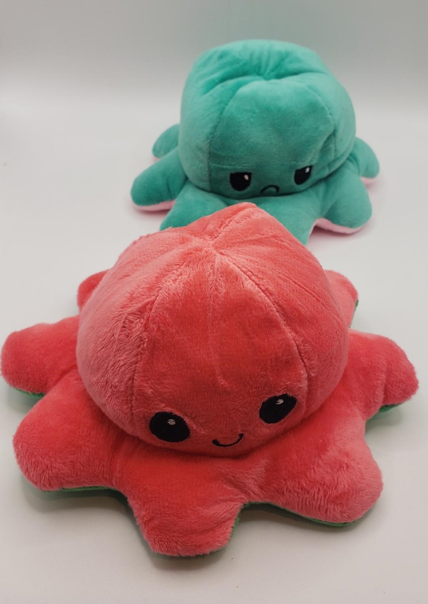 2 Pcs Reversible Octopus Plush Toys - Happy & Sad | Property Room