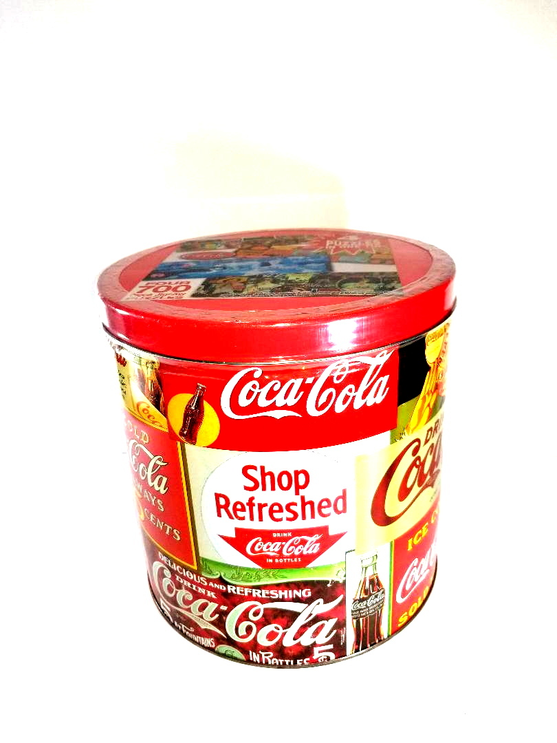 COCA COLA Vintage 1997 JIGSAW PUZZLE IN A TIN Coke 700 Pieces NEW ...