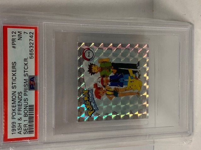 1999 Pokemon Stickers Ash & Friends #PR 12 NM | Property Room