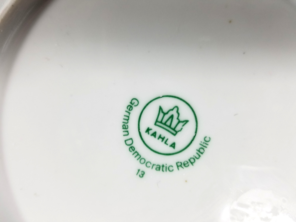 Two German Kahla Plates Hand Painted Fruit | Property Room