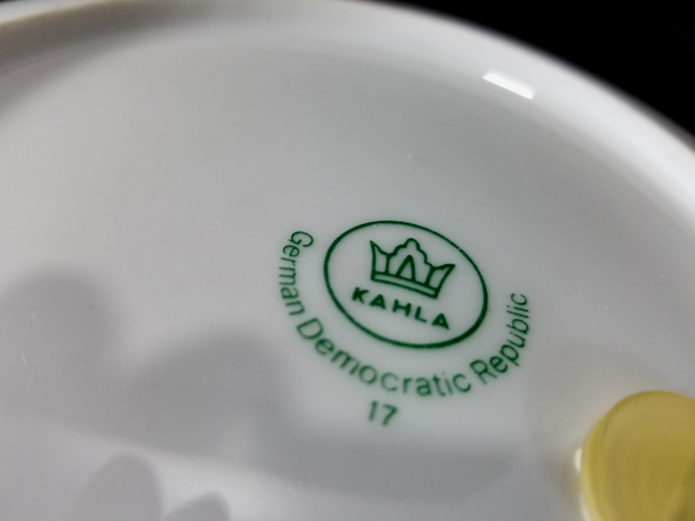 Two Kahla German Plates Hand Painted Fruit | Property Room