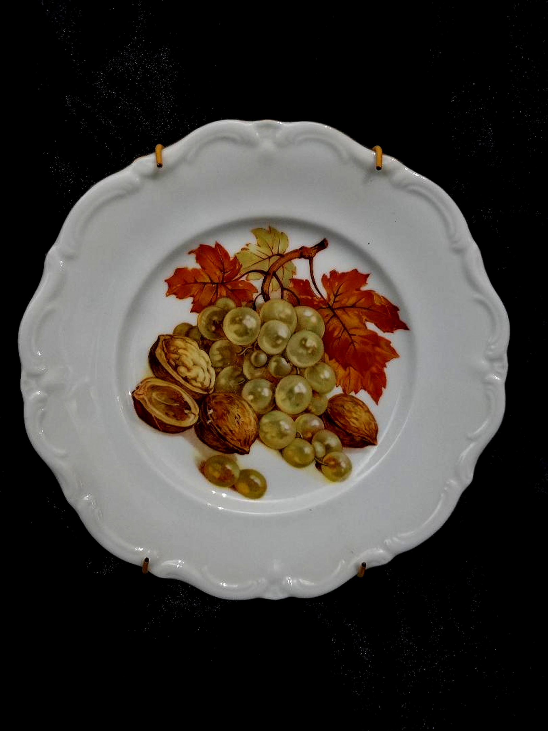 Vintage Hand Painted Bavaria German Wall Plate - Winterling | Property Room