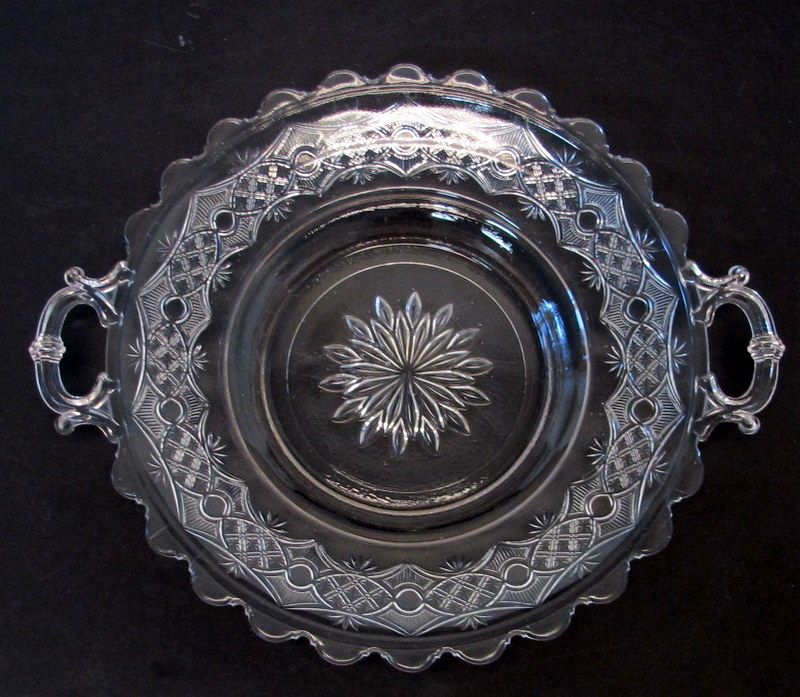 Vintage Depression Sandwich Glass Cheese Tray | Property Room