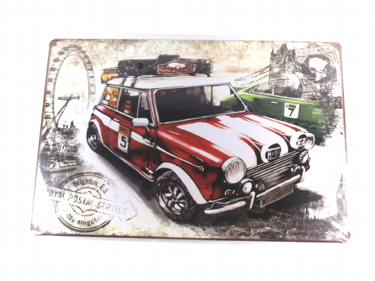 UK Mini Cooper Metal Sign | Property Room