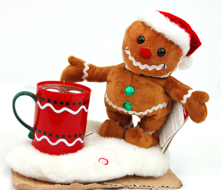 Christmas - New Animated Singing Gingerbread Man and Hot Chocolate ...