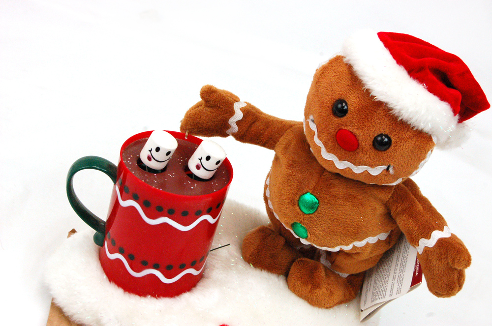 Christmas - New Animated Singing Gingerbread Man and Hot Chocolate ...