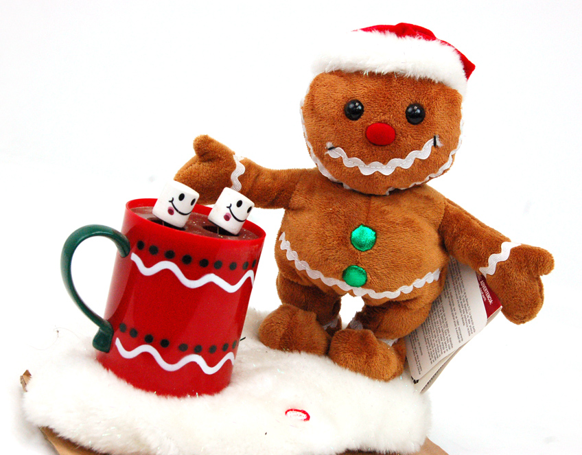 Christmas - New Animated Singing Gingerbread Man and Hot Chocolate ...