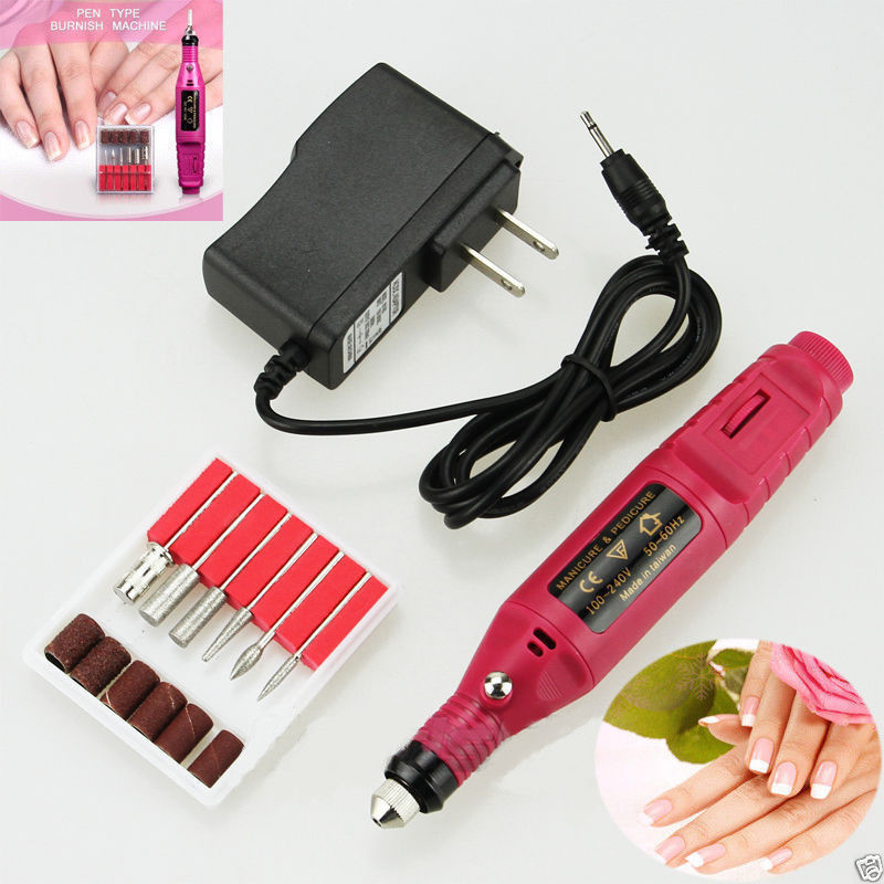 Pro Electric Nail File Drill Manicure Pedicure Machine Sets Kit & 3D ...
