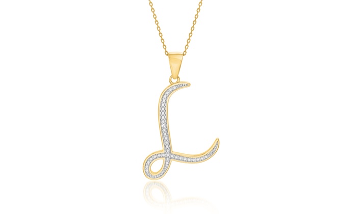 Diamond Letter "L" Necklace | Property Room