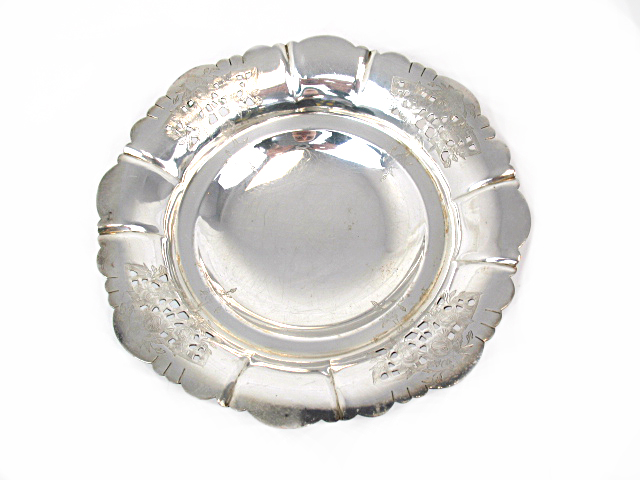 Monarch Plate Brand Silver Plated Dish on Pedestal c. 1950s | Property Room