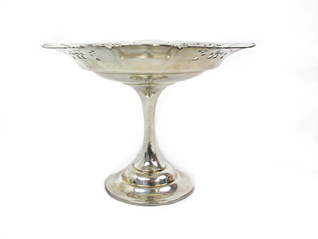 Monarch Plate Brand Silver Plated Dish on Pedestal c. 1950s | Property Room
