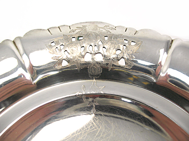 Monarch Plate Brand Silver Plated Dish on Pedestal c. 1950s | Property Room