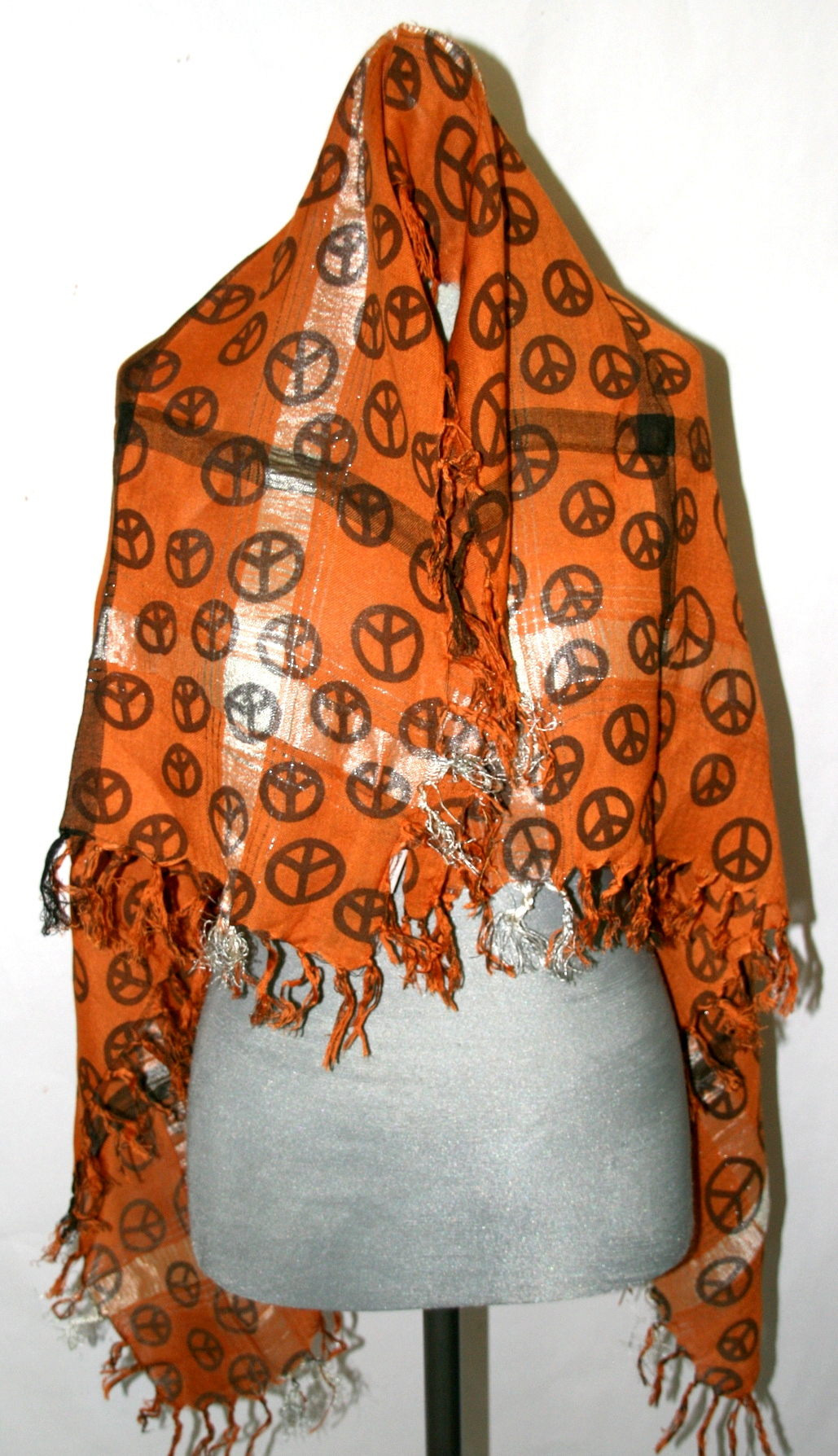 Unisex Scarf With Peace Symbol | Property Room